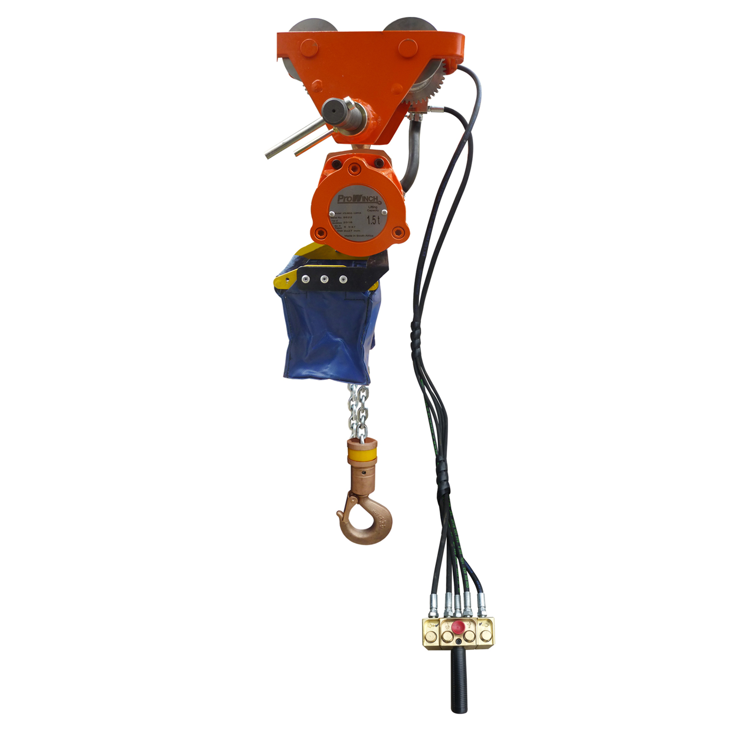 Polipasto Cadena con Carro - Neumatico Anti explosion ATEX - Nickel Kit ...